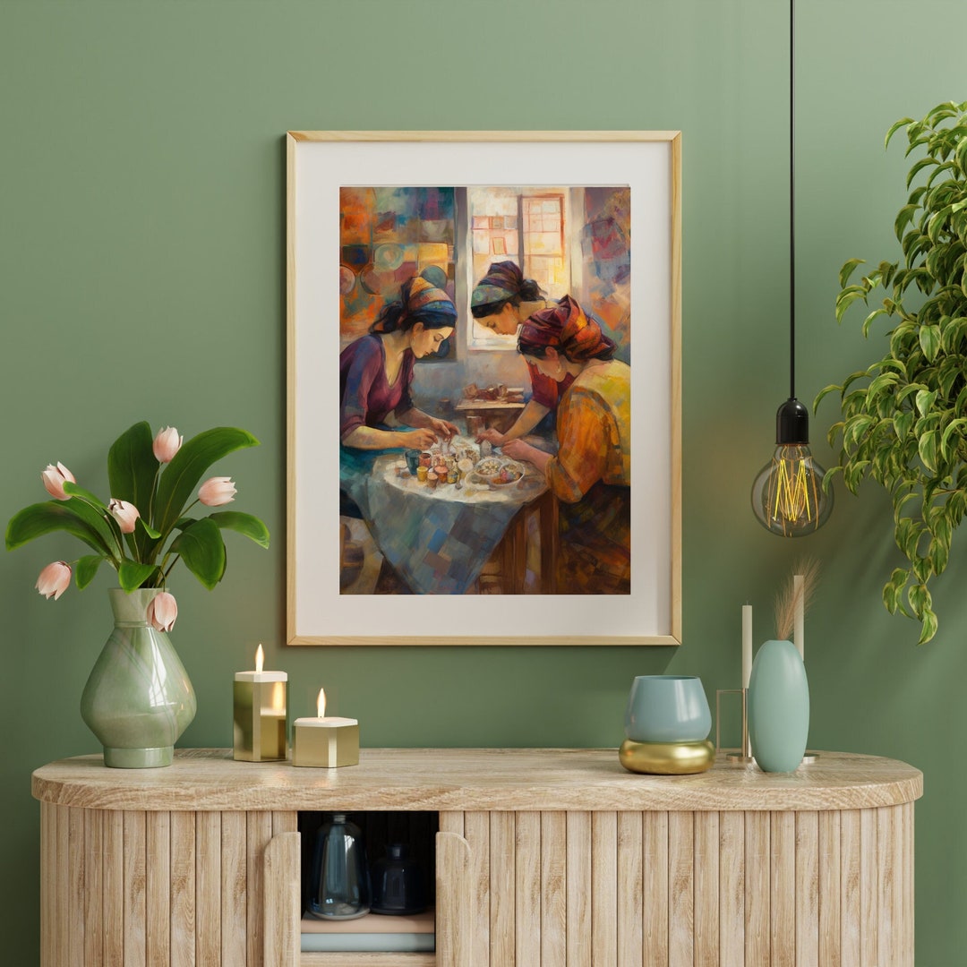 Women Crafts Printable Jewish Home Decor Digital Wall Art Judaica Fine ...