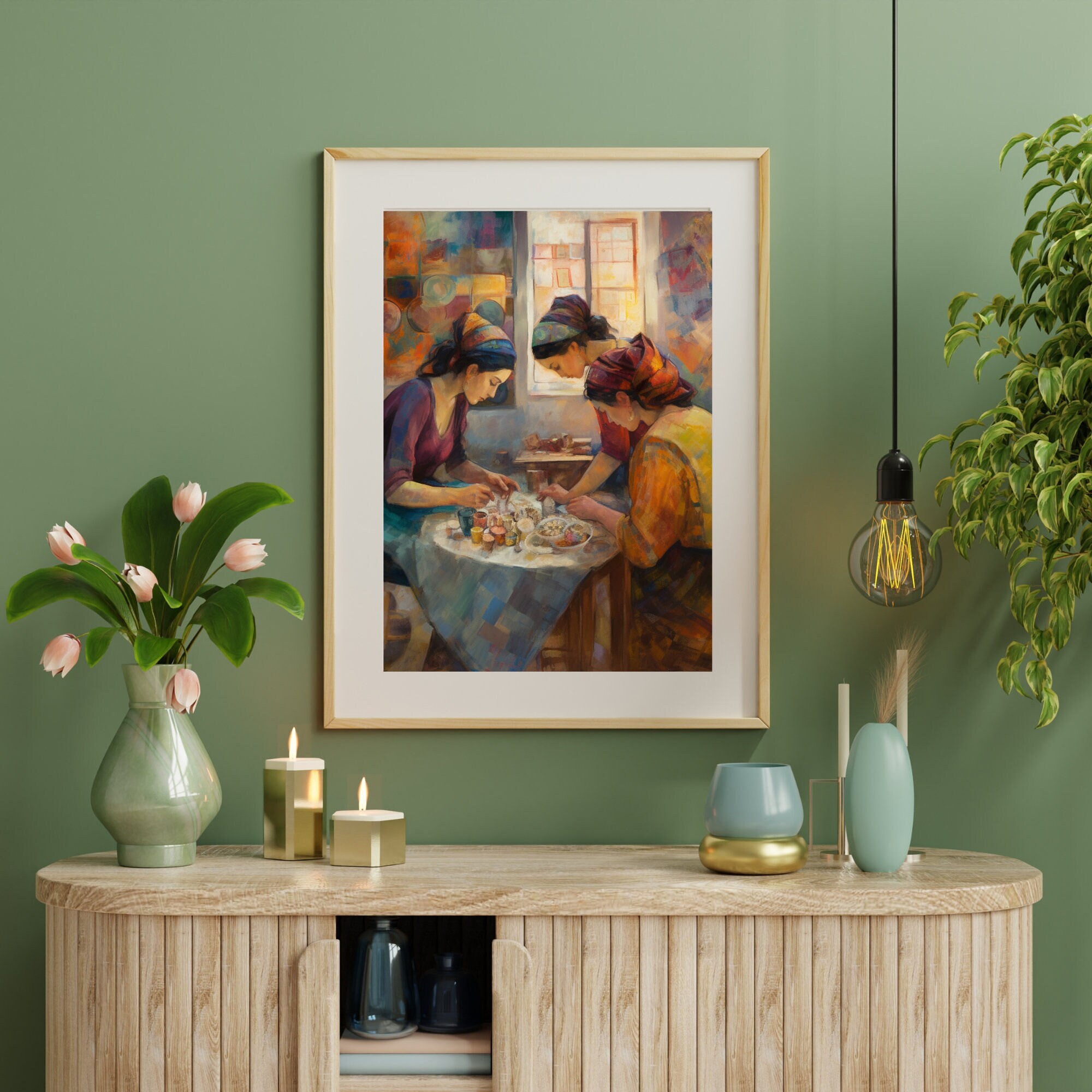 Women Crafts Printable Jewish Home Decor Digital Wall Art Judaica Fine ...