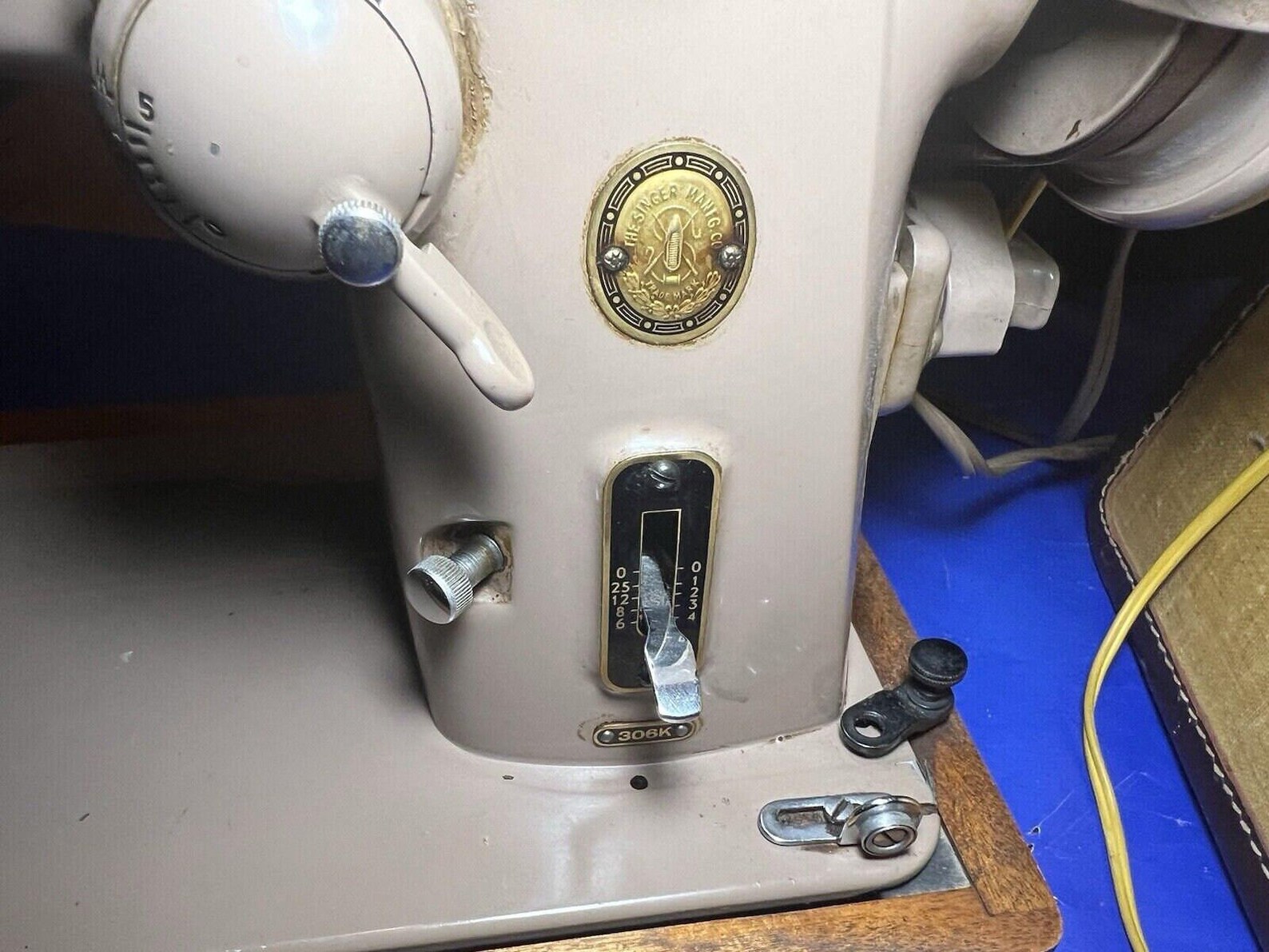 Vintage Beautiful 1956 Singer 306K Sewing Machine Zigzag Includes ...