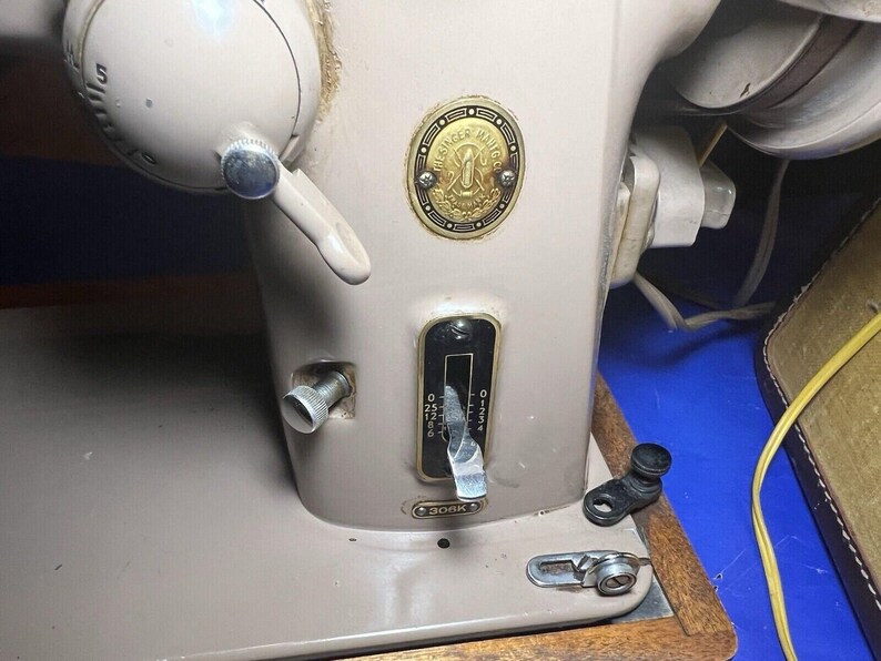 Vintage Beautiful 1956 Singer 306K Sewing Machine Zigzag Includes ...