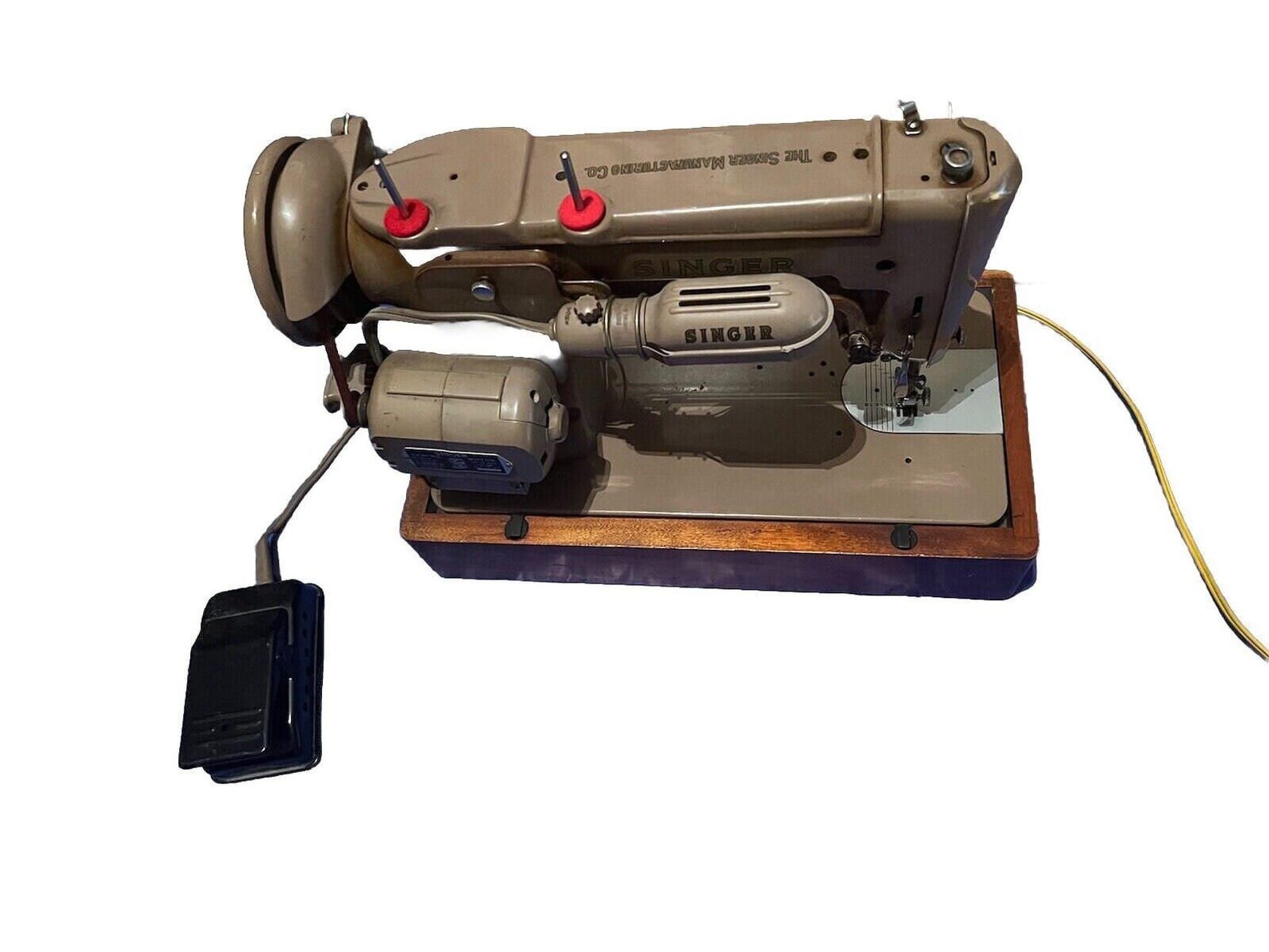 Vintage Beautiful 1956 Singer 306K Sewing Machine Zigzag Includes ...