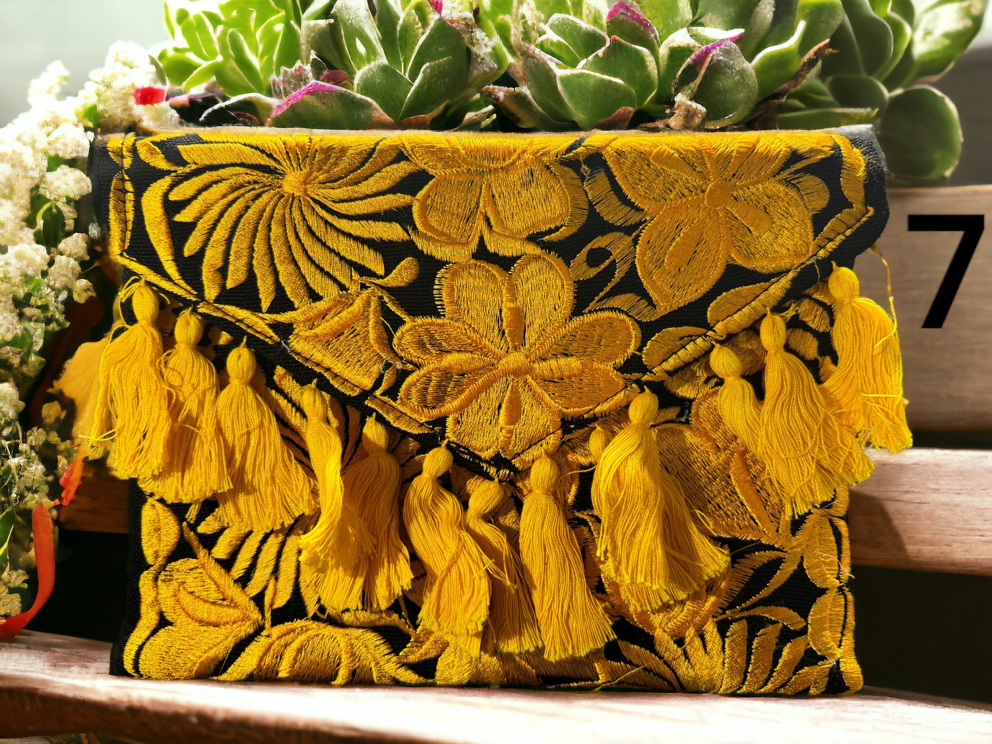 Mexican Floral Embroidered Purse. Over the Shoulder Purse. Colorful ...