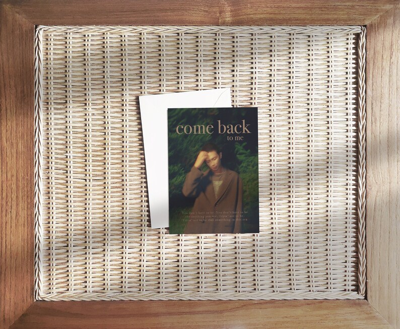 RM Come Back to Me Lyrics Print RPWP Album Kim Namjoon Solo Poster - Etsy