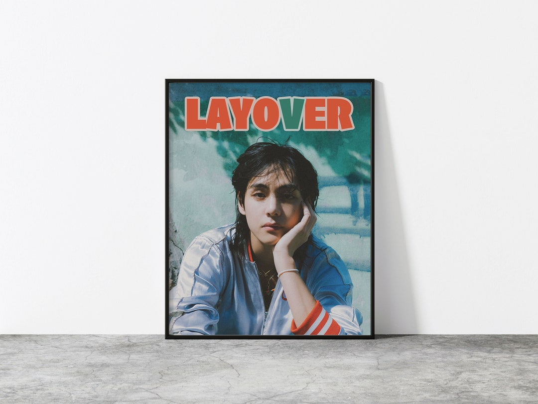 V Layover Poster | Layover Solo Album | Kim Taehyung | Print - Etsy