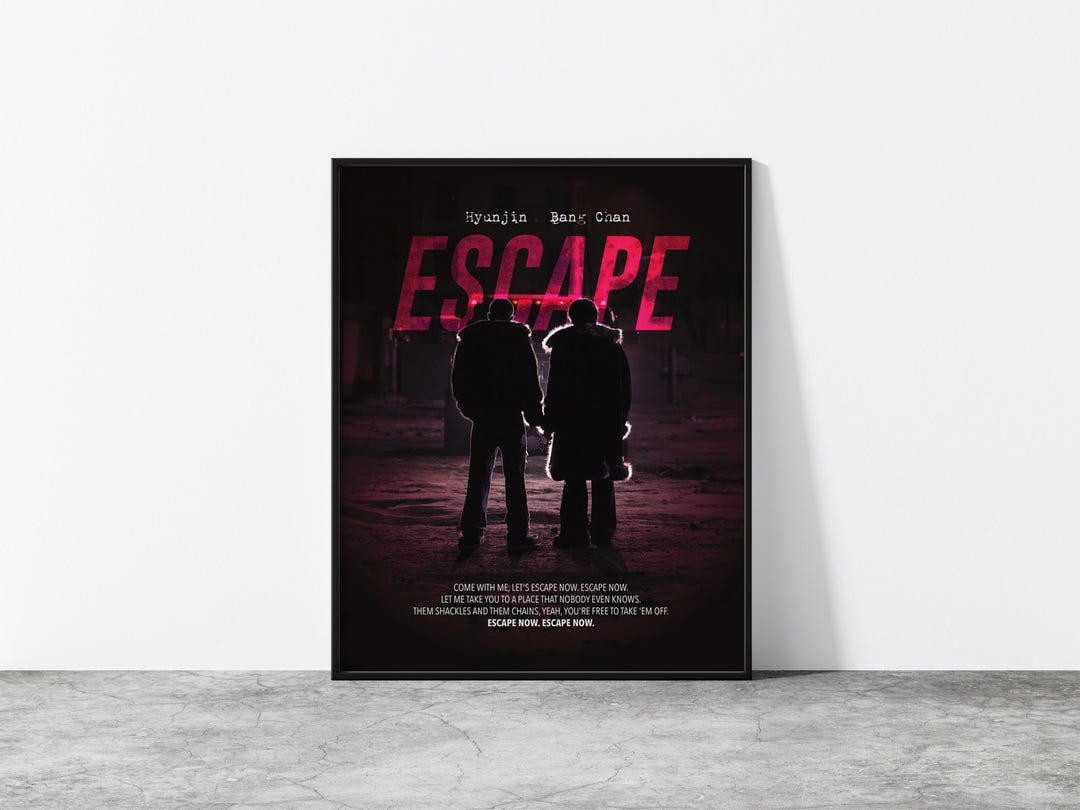Bangchan Hyunjin Escape Poster | SKZ Straykids | Mixtape Dominate Album ...