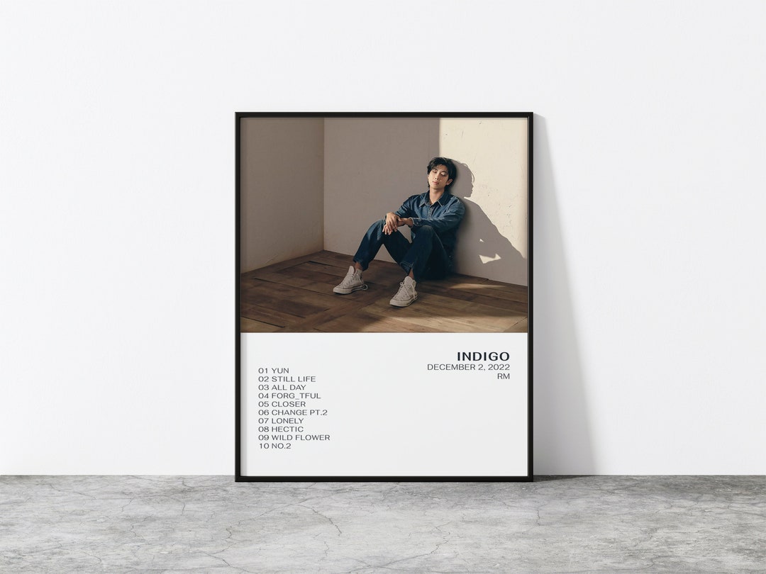 RM Indigo Album Tracklist Poster | Wild Flower | Kim Namjoon | Solo ...