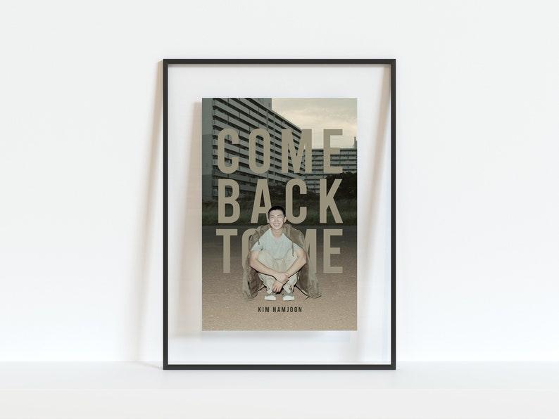 RM Come Back to Me Print Kim Namjoon RPWP Album Right Person Wrong ...