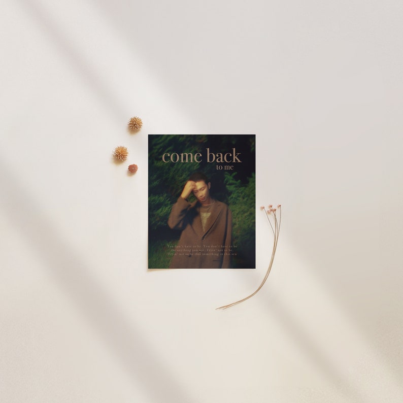 RM Come Back to Me Lyrics Print RPWP Album Kim Namjoon Solo Poster - Etsy