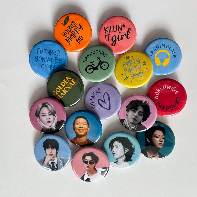 Bts Enamel Pin - Etsy