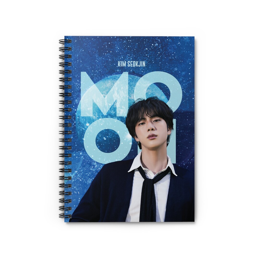 Jin Moon Spiral Notebook | Kim Seokjin | WWH | Solo Journal | Ruled ...
