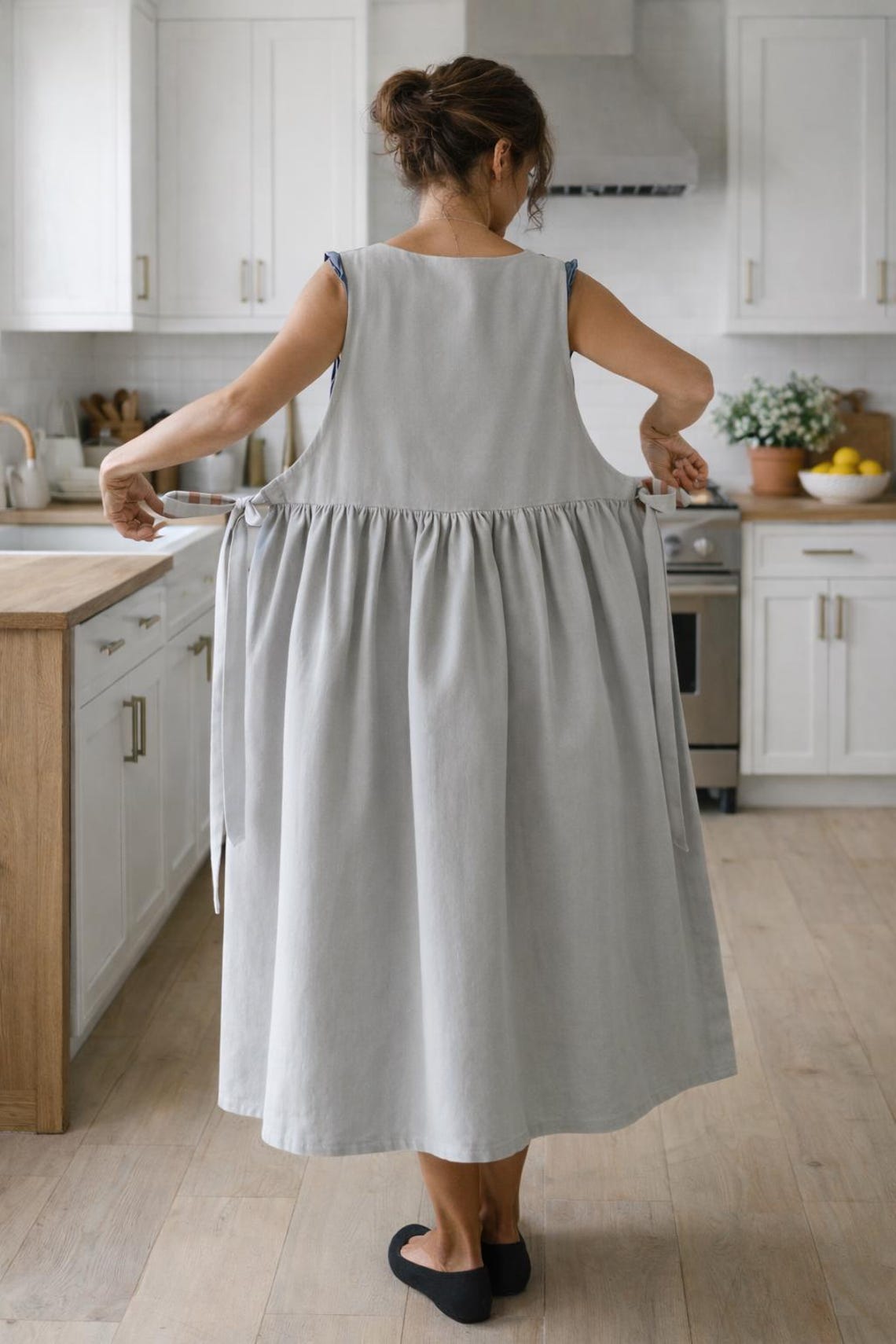 Wrap Apron Dress PDF Pattern XS–3XL, Japanese Apron Sewing Pattern ...