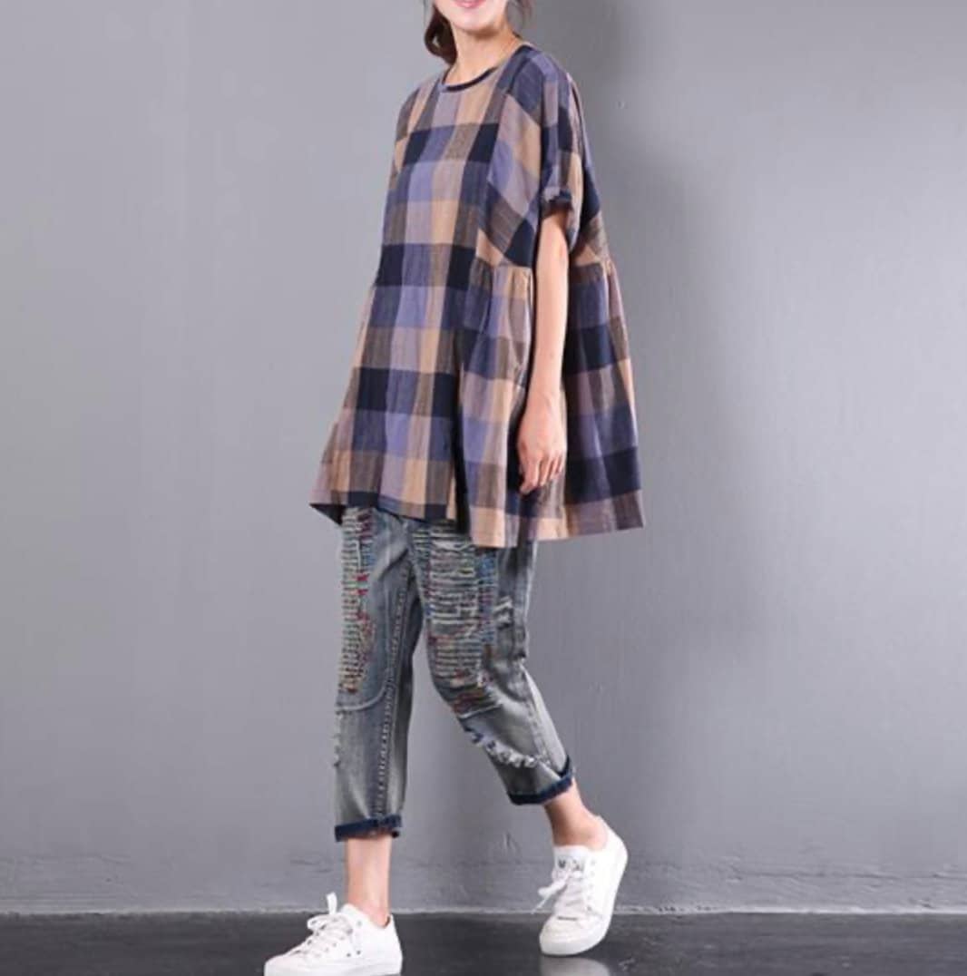 Boxy Top Sewing Pattern, Oversized Boho Top PDF Download - Sizes XS-XXL ...