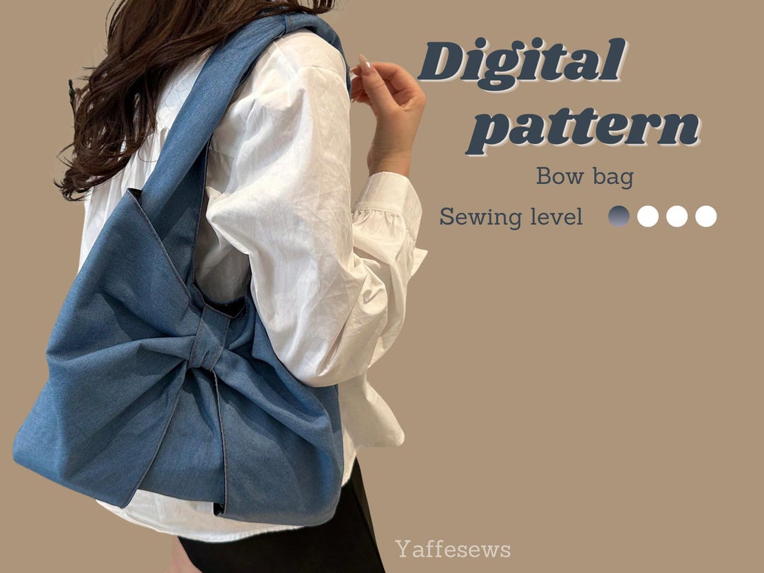 Bow Bag Sewing Pattern, Shoulder Bag Instant PDF - Etsy