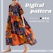 Ruffle Dress Sewing Pattern, 2 Dresses and 4 Tops in 1 Sewing Pattern ...