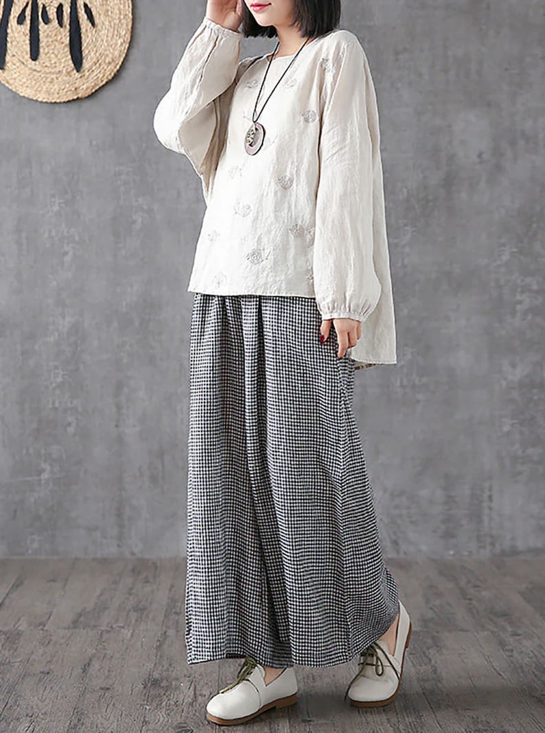 Wide Leg Pants Sewing Pattern, DIY Skirt Pants, Sizes XS-5XL, Instant ...