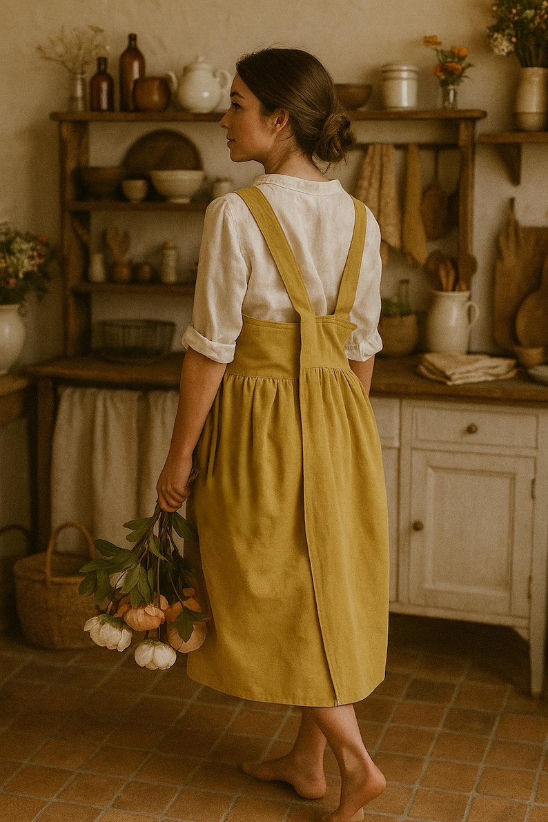 Cross Back Apron Sewing Pattern, Pinafore Apron PDF Pattern XS-3XL ...