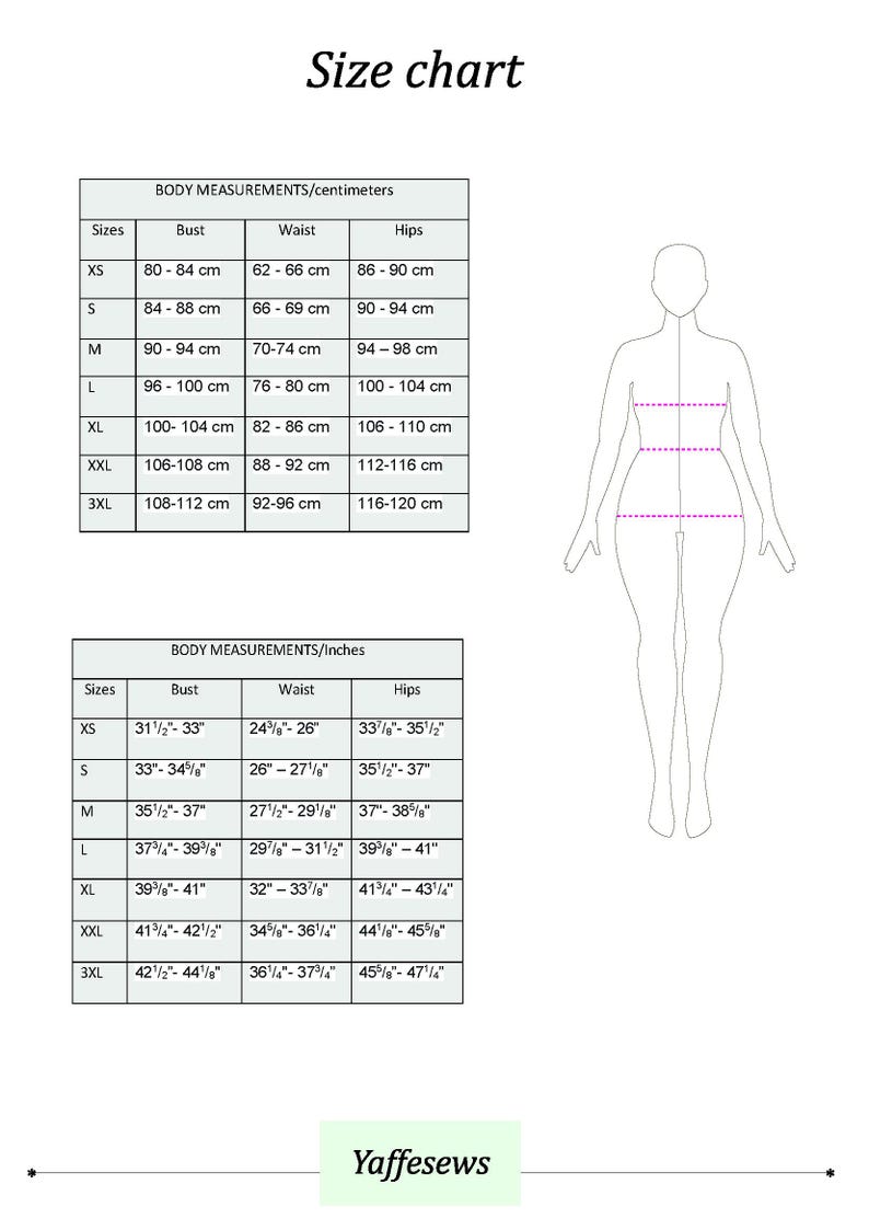 Tunic Dress Sewing Pattern, Sizes XS-3XL, Maxi Dress With Side Slits ...