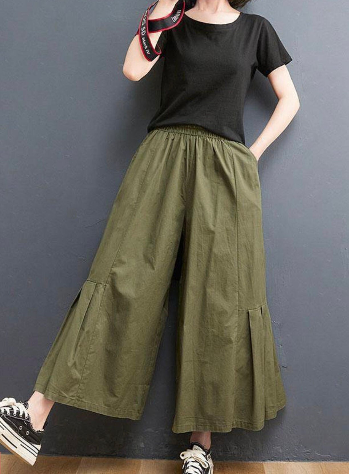 Wide Leg Pants Sewing Pattern, Instant Pdf Download, Sizes XS-2XL, Boho ...