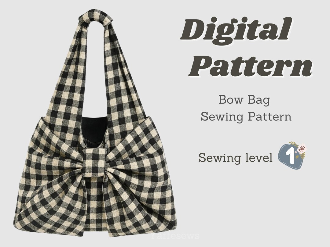Bow Bag Sewing Pattern, Shoulder Bag Instant PDF - Etsy