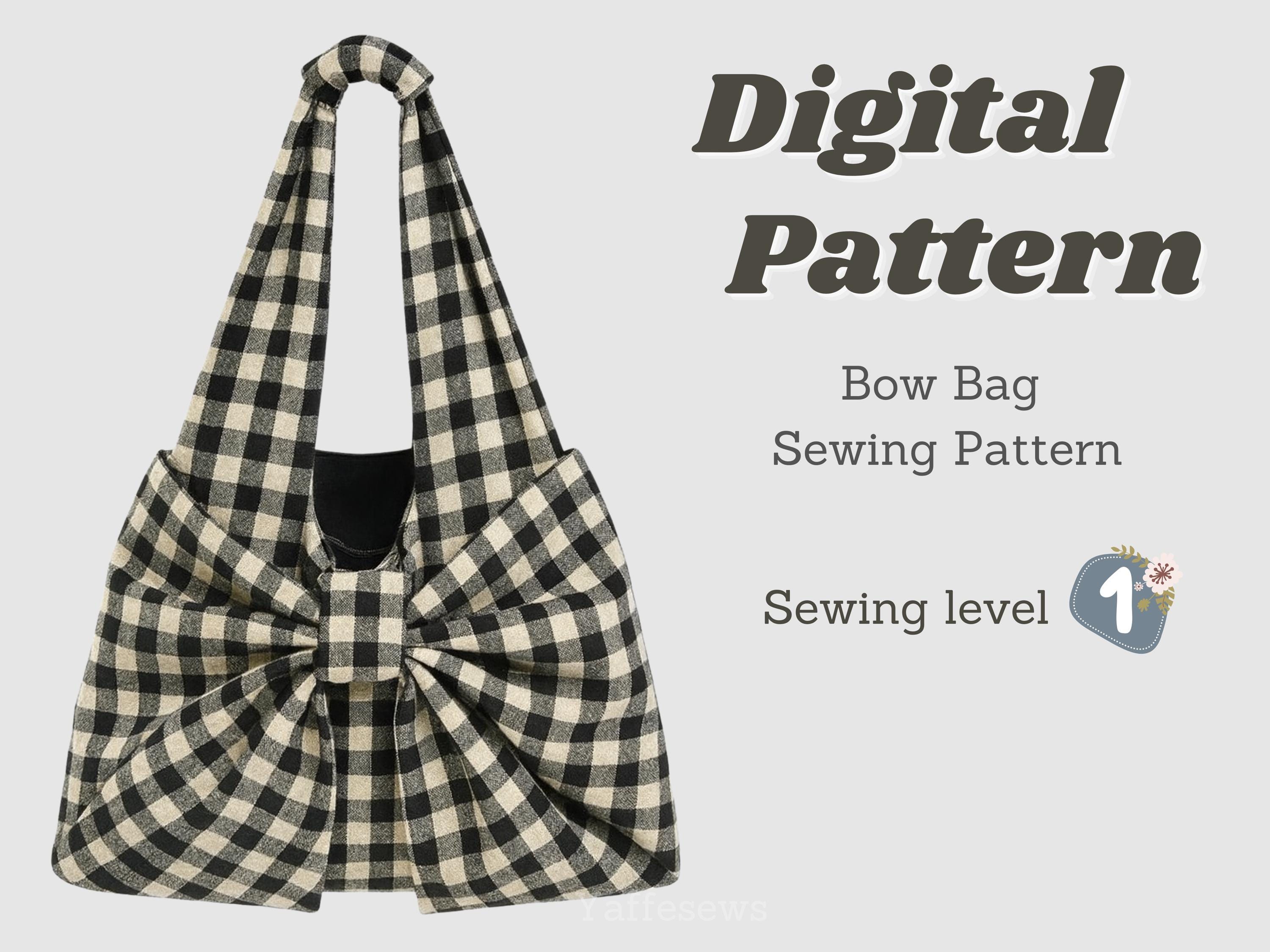 Bow Bag Sewing Pattern, Shoulder Bag Instant PDF - Etsy