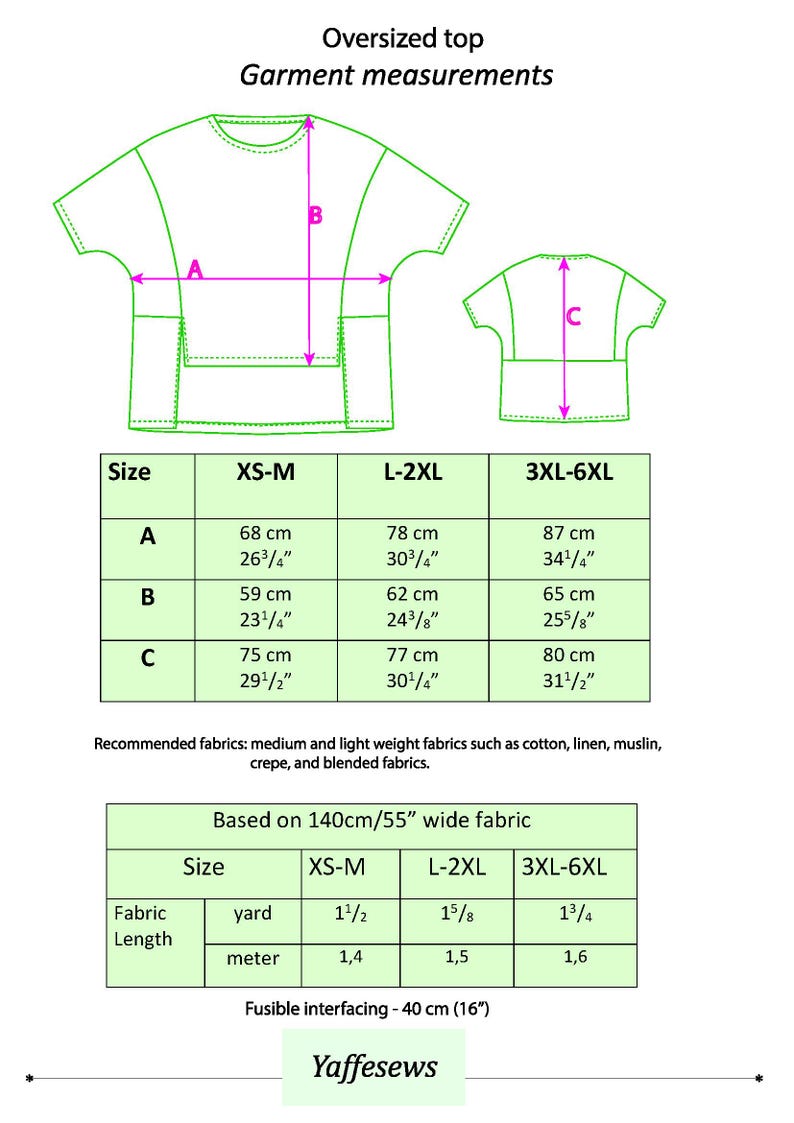 Oversize Top Sewing Pattern, Loose Top With an Asymmetrical Hem ...