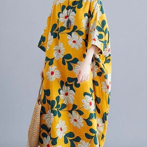 Oversized Boho Dress Sewing Pattern, Sizes XS-2XL, Instant PDF Download ...