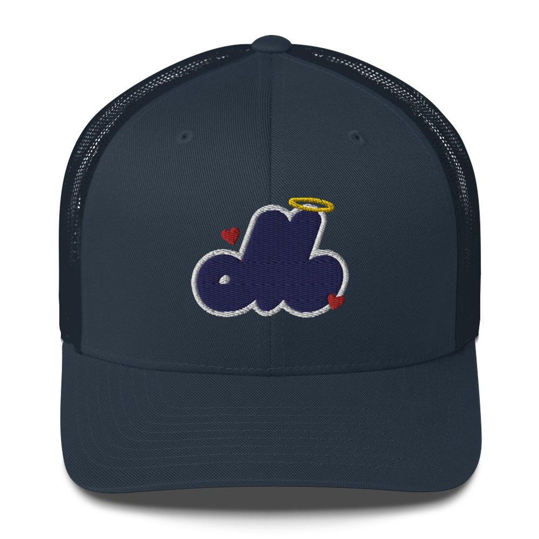 Montreal Expos 'heart & Halo' Navy/navy Trucker Cap - Etsy