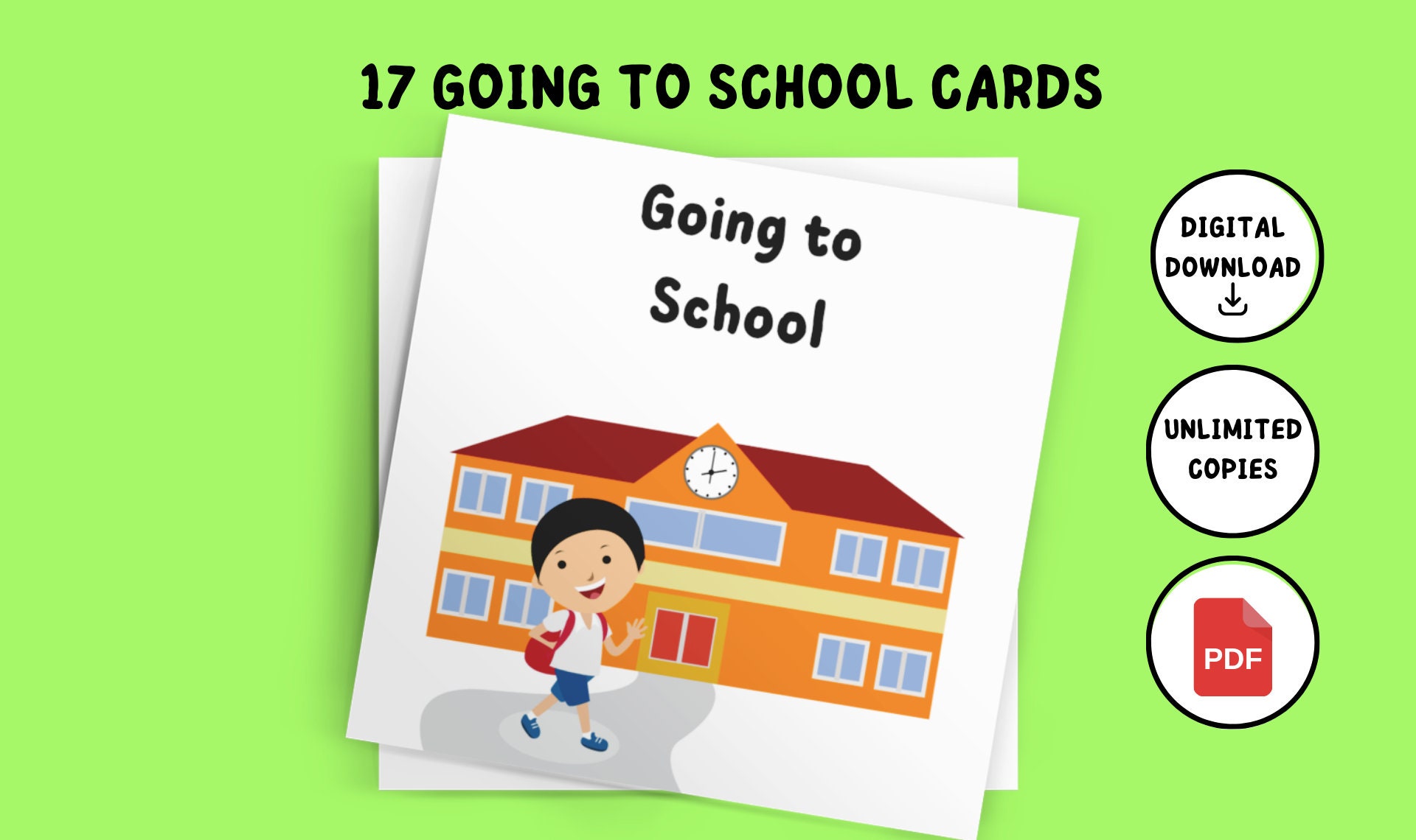 Social Story About Going to School | Printable Social Story | Digital ...