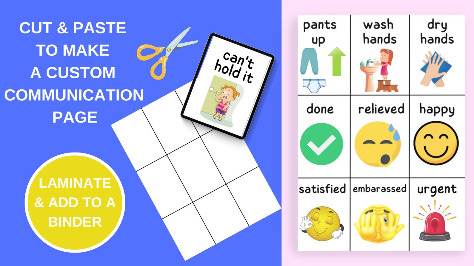 36 Printable Pecs Communication Cards for Potty Training for Girls ...