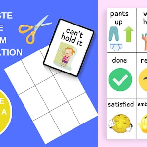 36 Printable Pecs Communication Cards for Potty Training for Girls ...