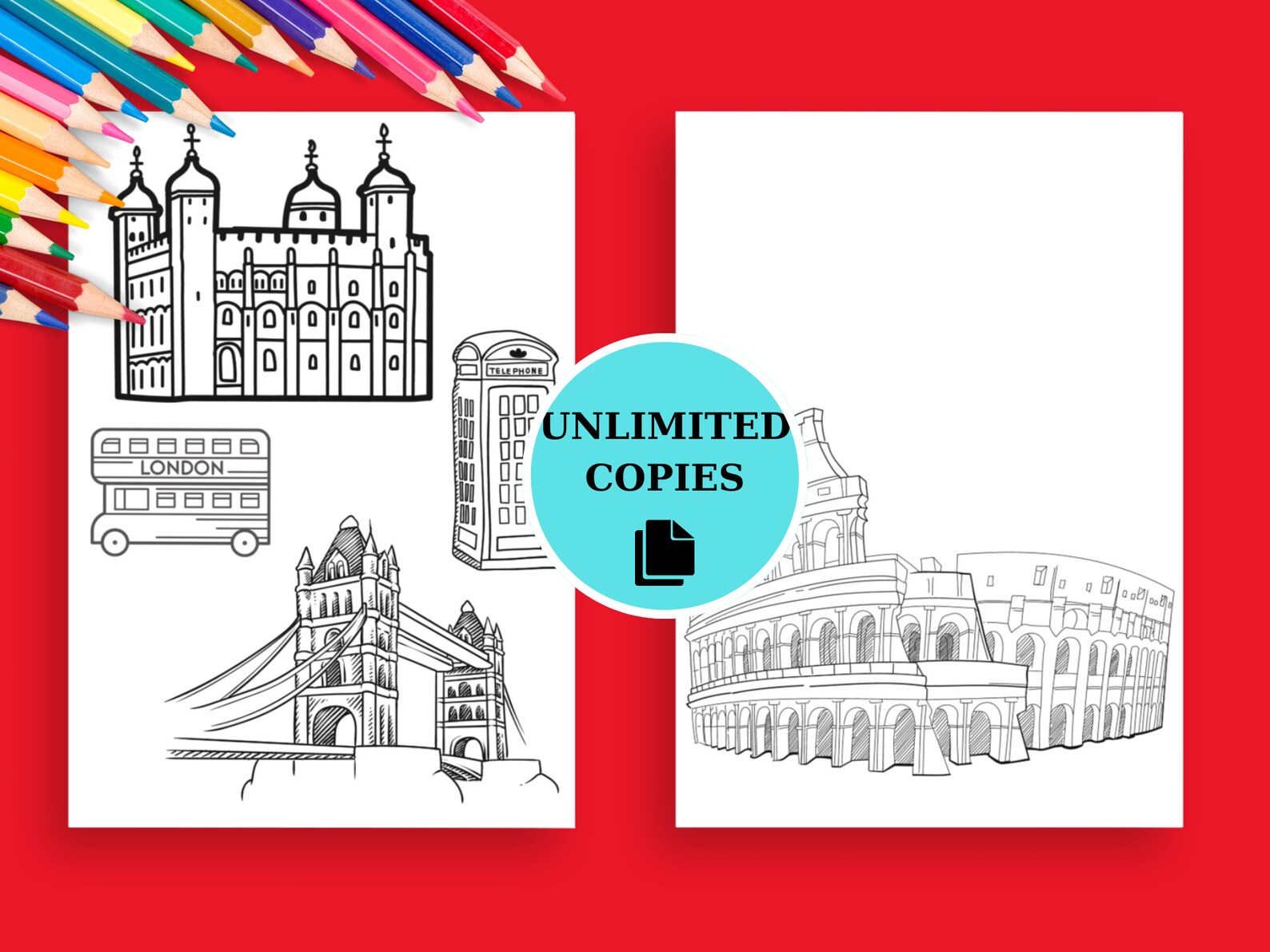 7 Printable City Coloring Pages for Kids | Fun Activity Coloring Pages ...