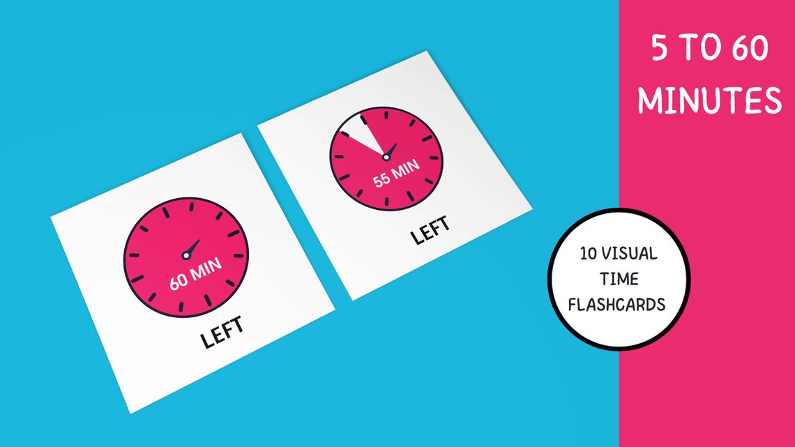 10 Visual Time Countdown Flashcards | Visual Timer Cards for Non Verbal ...