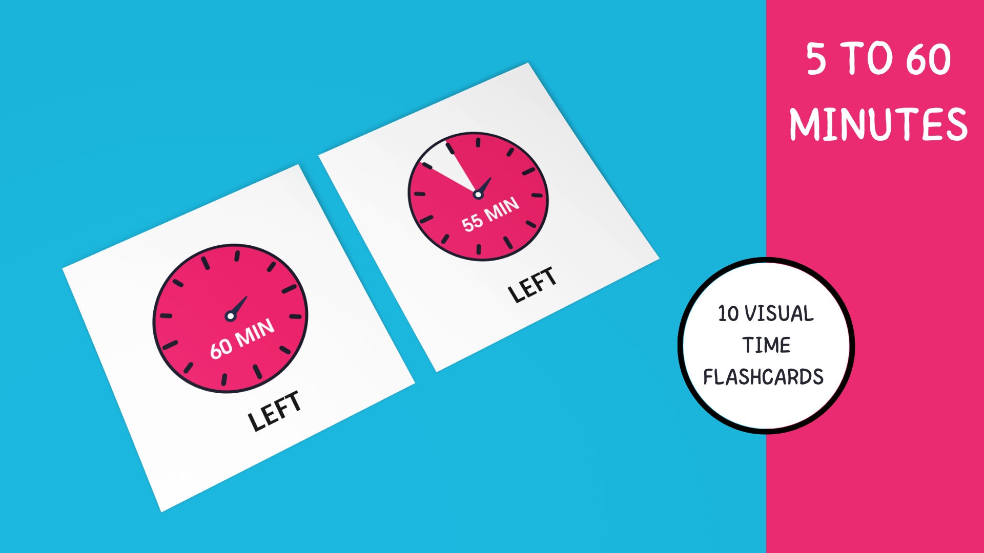 10 Visual Time Countdown Flashcards | Visual Timer Cards for Non Verbal ...