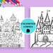 10 Medieval Castle Coloring Pages for Kids | Printable Castle Coloring ...