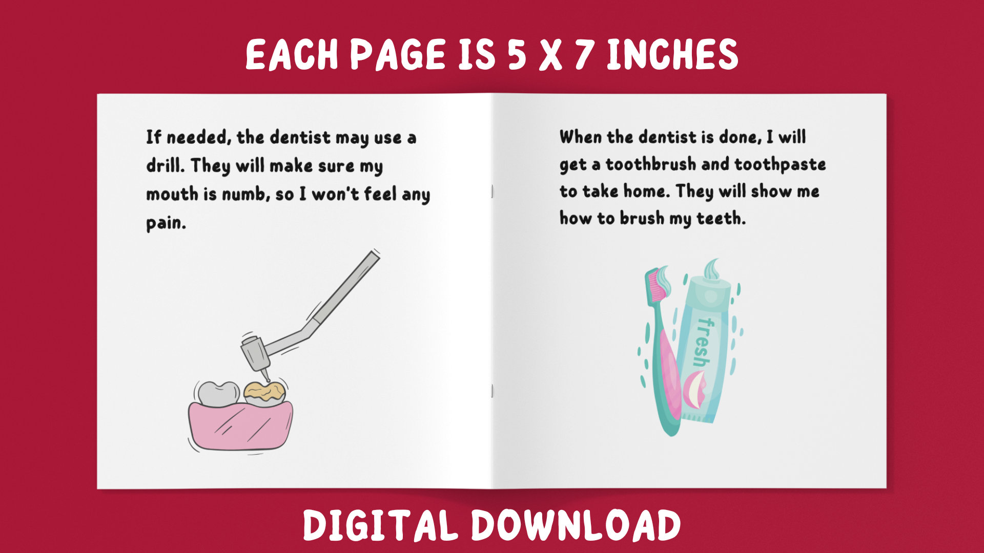 Going to the Dentist Social Story | Printable Social Skills (digital ...
