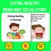 Printable Social Story: Eating Healthy is Yummy! (digital Download) - Etsy