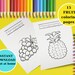 15 Printable Fruit Coloring Pages for Kids Fun Activity Coloring Pages ...