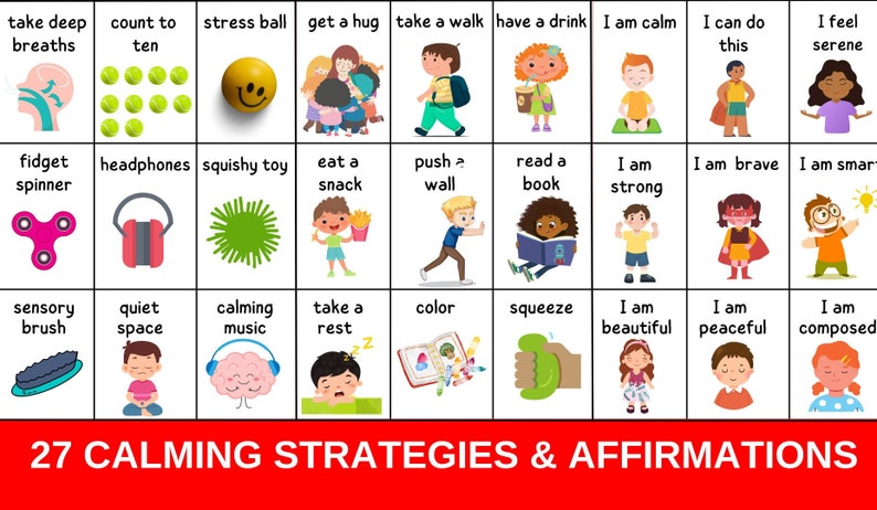 27 Calming Strategies Pecs | Affirmation Pecs | Calming Techniques ...