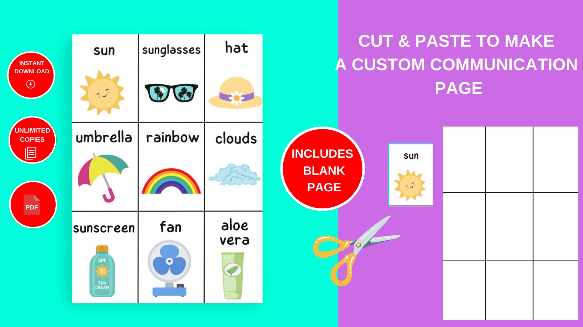 99 Printable Summer Pecs Cards for Kids | Visual Communication Summer ...