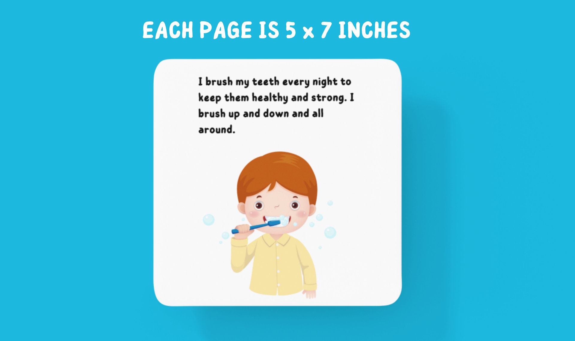 Getting Ready for Bed Printable Social Story for Kids | Going to Bed ...