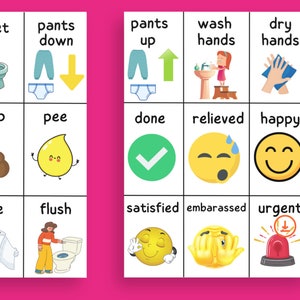 36 Printable Pecs Communication Cards for Potty Training for Girls ...