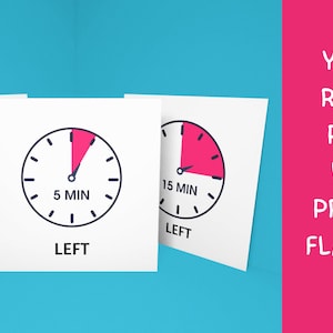 10 Visual Time Countdown Flashcards | Visual Timer Cards for Non Verbal ...