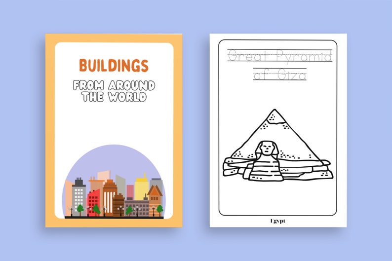 Buildings Around the World Coloring Pages |illustration Sheets |burj ...