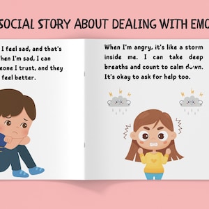 Dealing With Emotions Printable Social Story | Social Story About ...