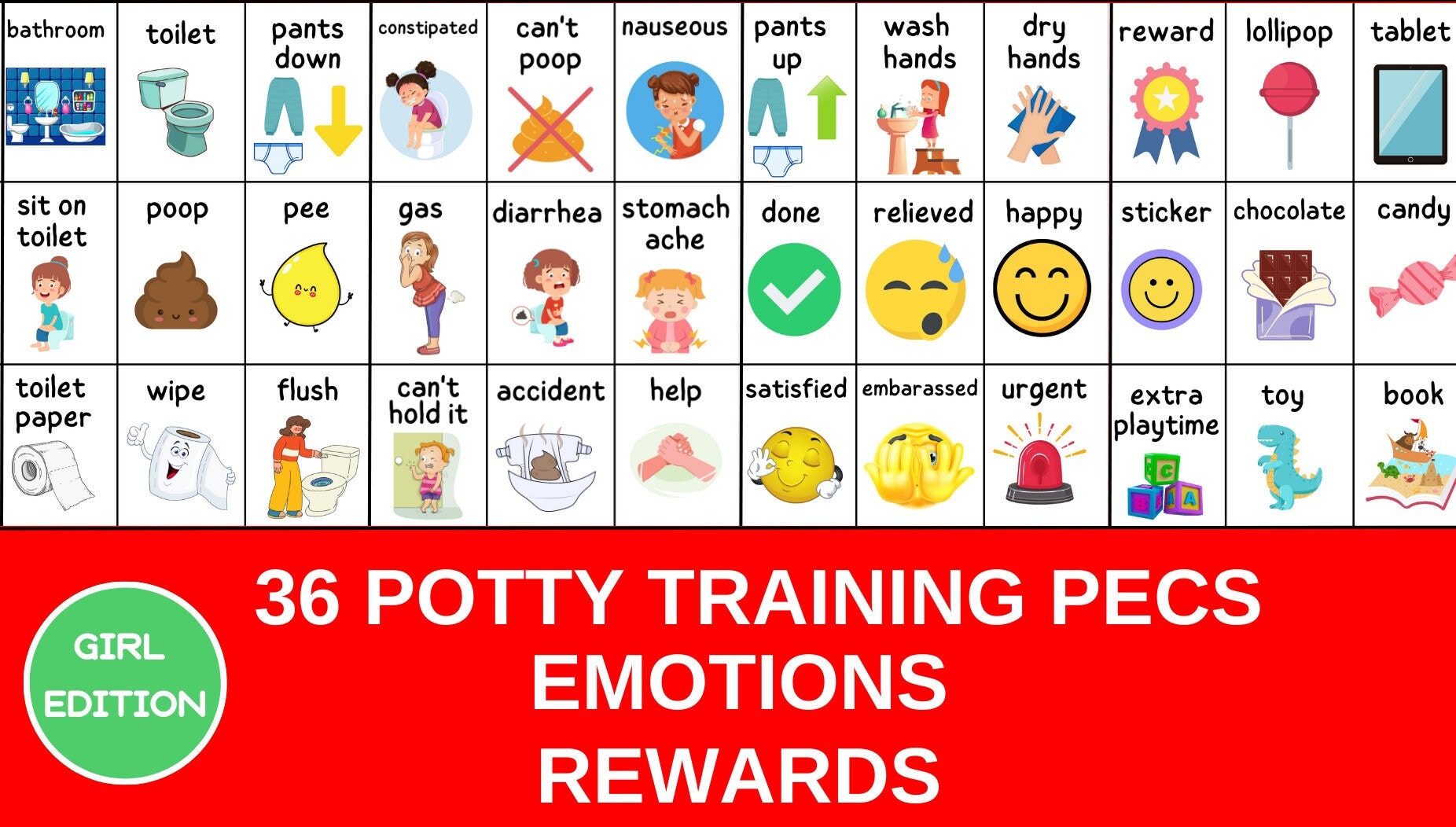 Pecs Bathroom 36 Printable Pecs Communication Cards For Potty Training