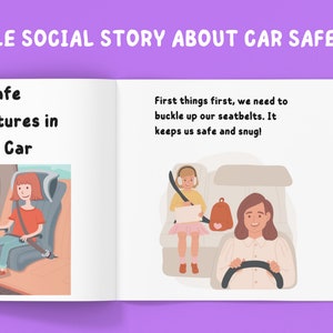 Car Safety Printable Social Story for Kids | Stay Safe in the Car ...