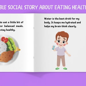 Printable Social Story: Eating Healthy is Yummy! (digital Download) - Etsy