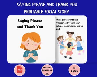 Social Story: "saying Please and Thank You" - Etsy