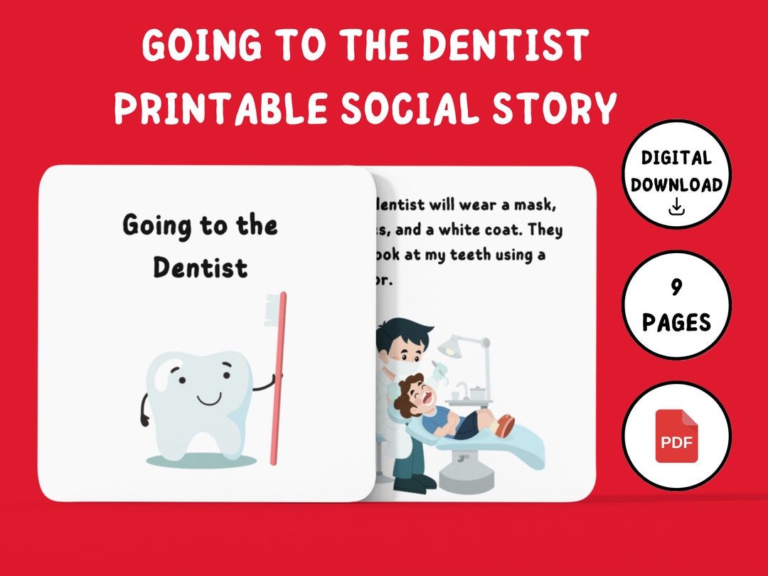 Social Story About Going to the Dentist | Printable Social Story ...