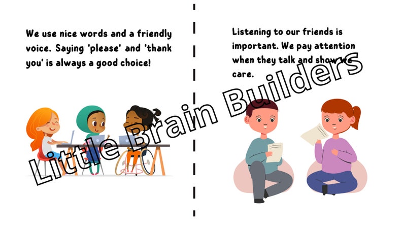 Printable Social Story About Friendship | Kids' Social Skills (PDF) - Etsy